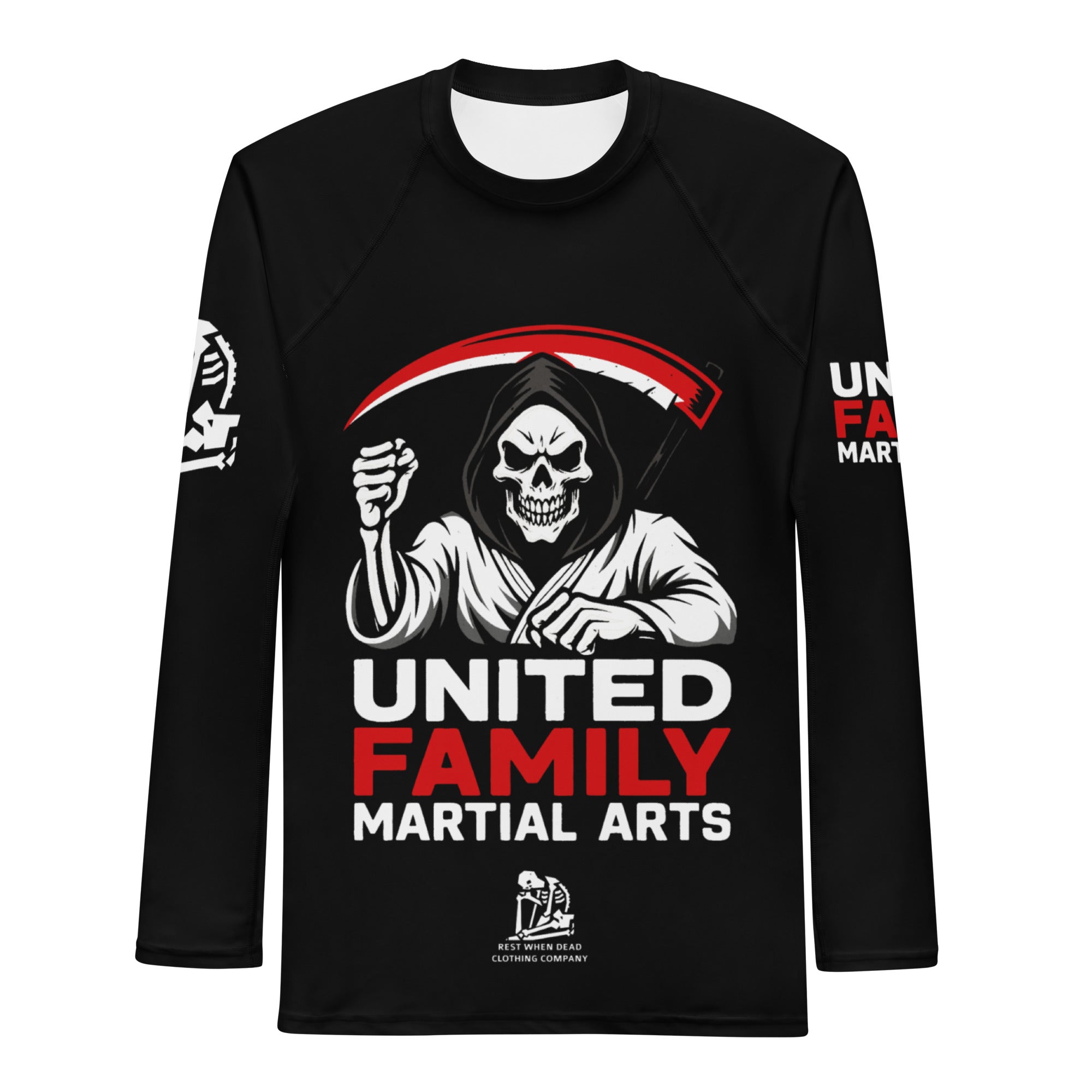 Rest When Dead - UFMA Collab - Men's Rash Guard (Adult) – CEO Fit